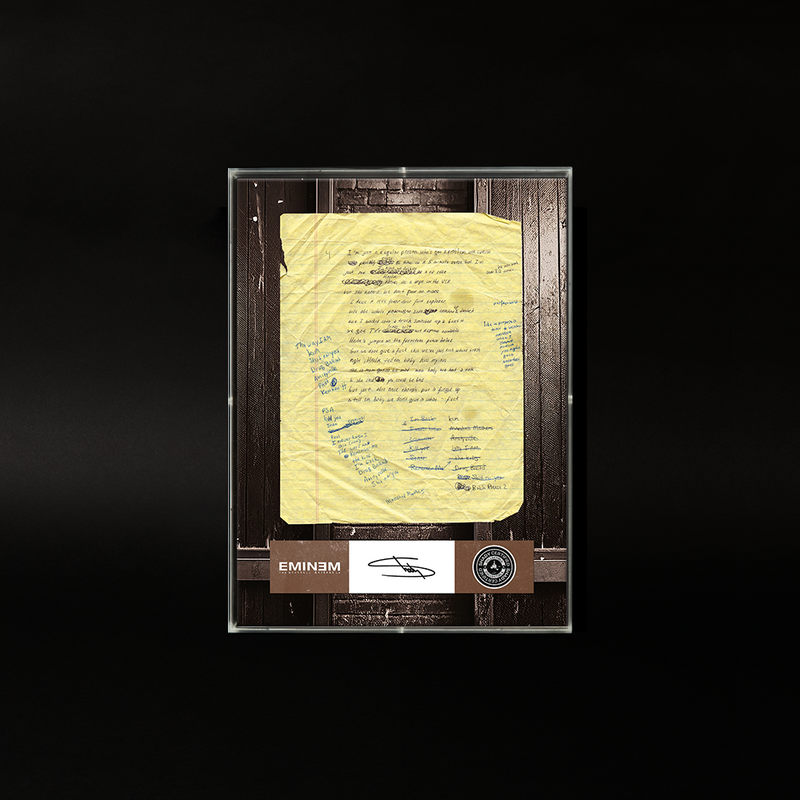 MMLP25 Tracklist Shadow Box (Signed) - Official Eminem Online Store