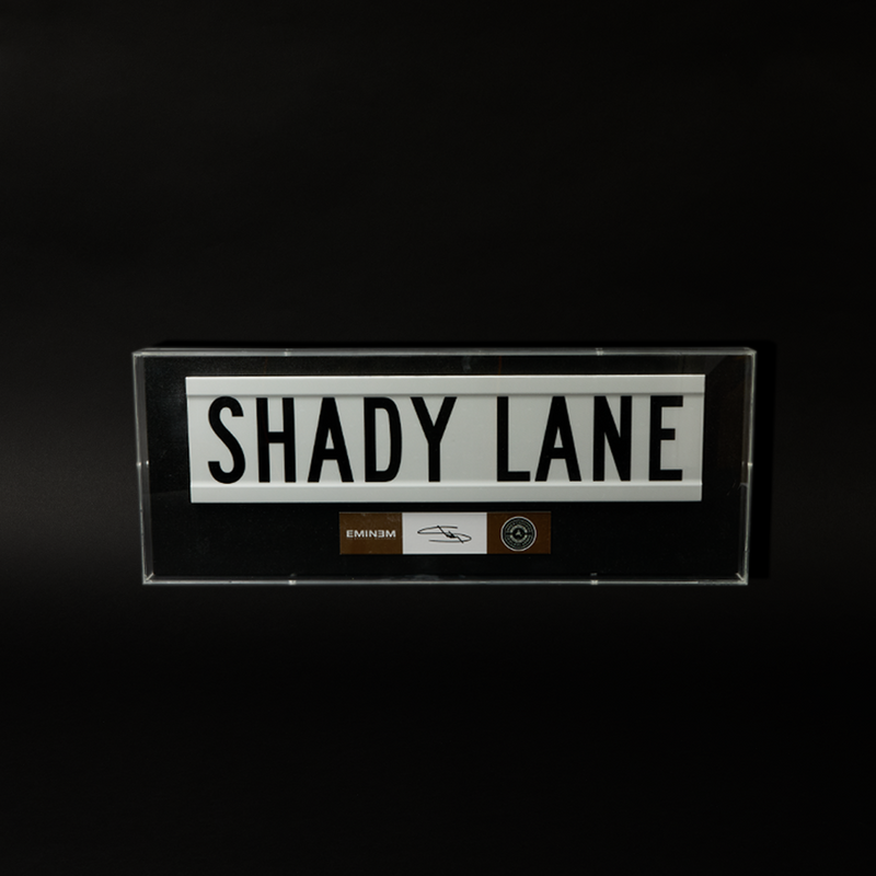 MMLP25 Shady Lane Shadow Box (Signed) - Official Eminem Online Store