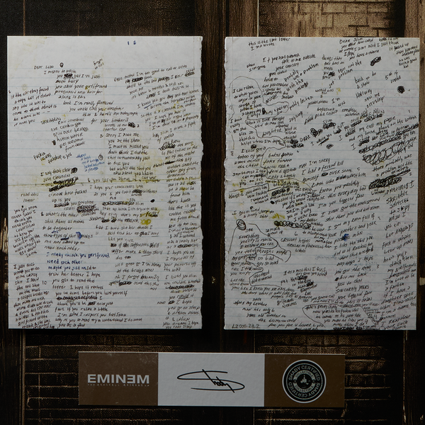 Stan Letters Shadow Box (Signed) - Official Eminem Online Store