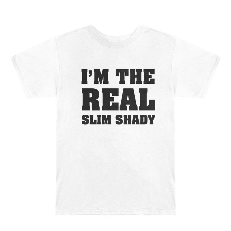 I'M THE REAL SLIM SHADY T-SHIRT (WHITE) - Official Eminem Online Store