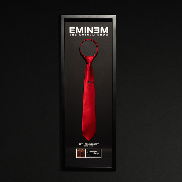 The Eminem Show Framed Shady Red Tie (Signed) – Official Eminem Online ...