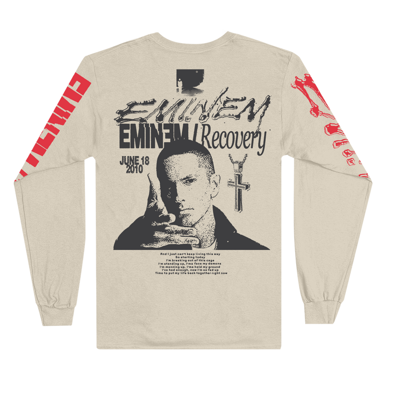 RECOVERY LONGSLEEVE (CREAM) - Official Eminem Online Store
